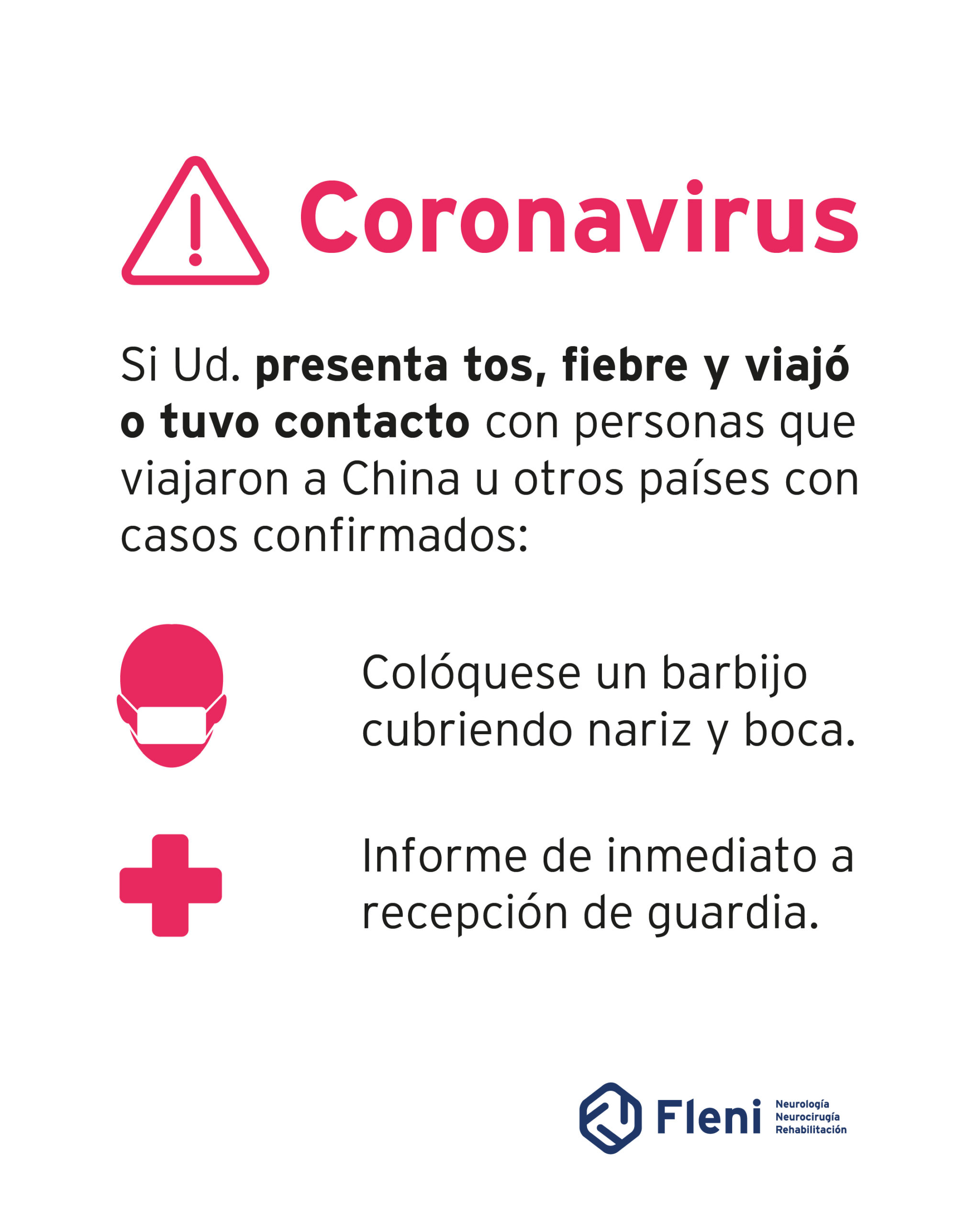 Coronavirus: Medidas de prevención - Fleni