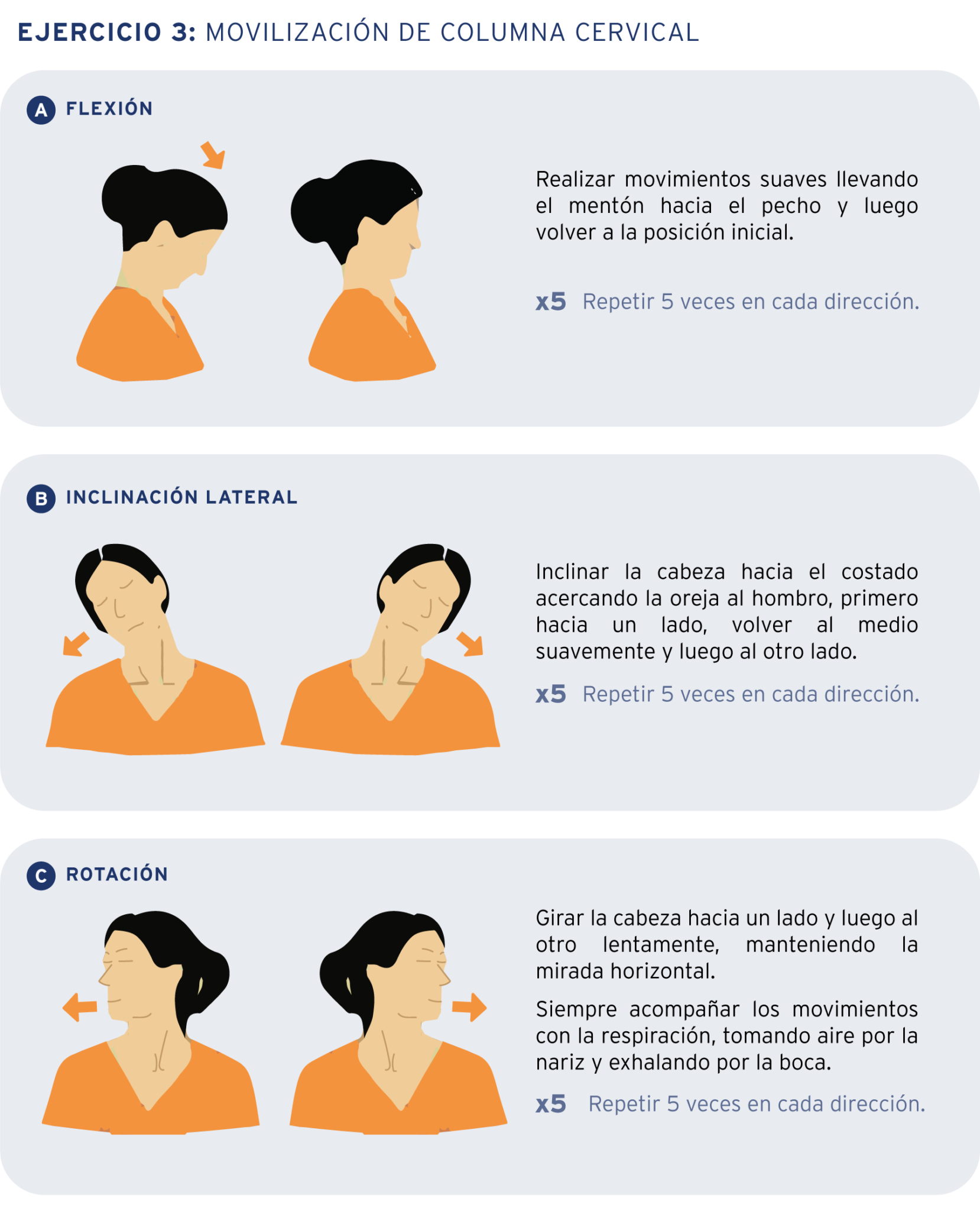 Ejercicios de Columna Cervical - Fleni