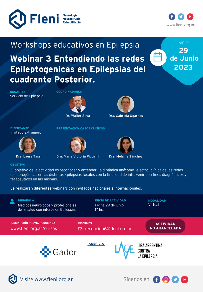 Workshops educativos en Epilepsia | Fleni