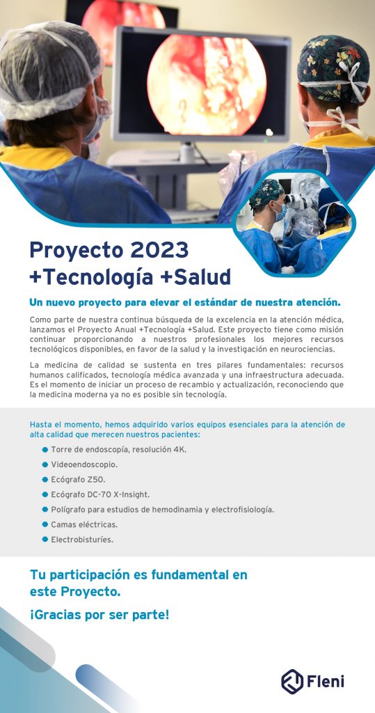 Proyecto 2023 +Tecnología +Salud | Fleni